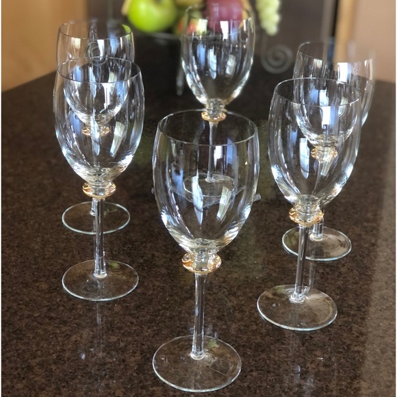 hand blown Romania | Dining | Vintage Romanian Wine Glasses Set Of 6 ...